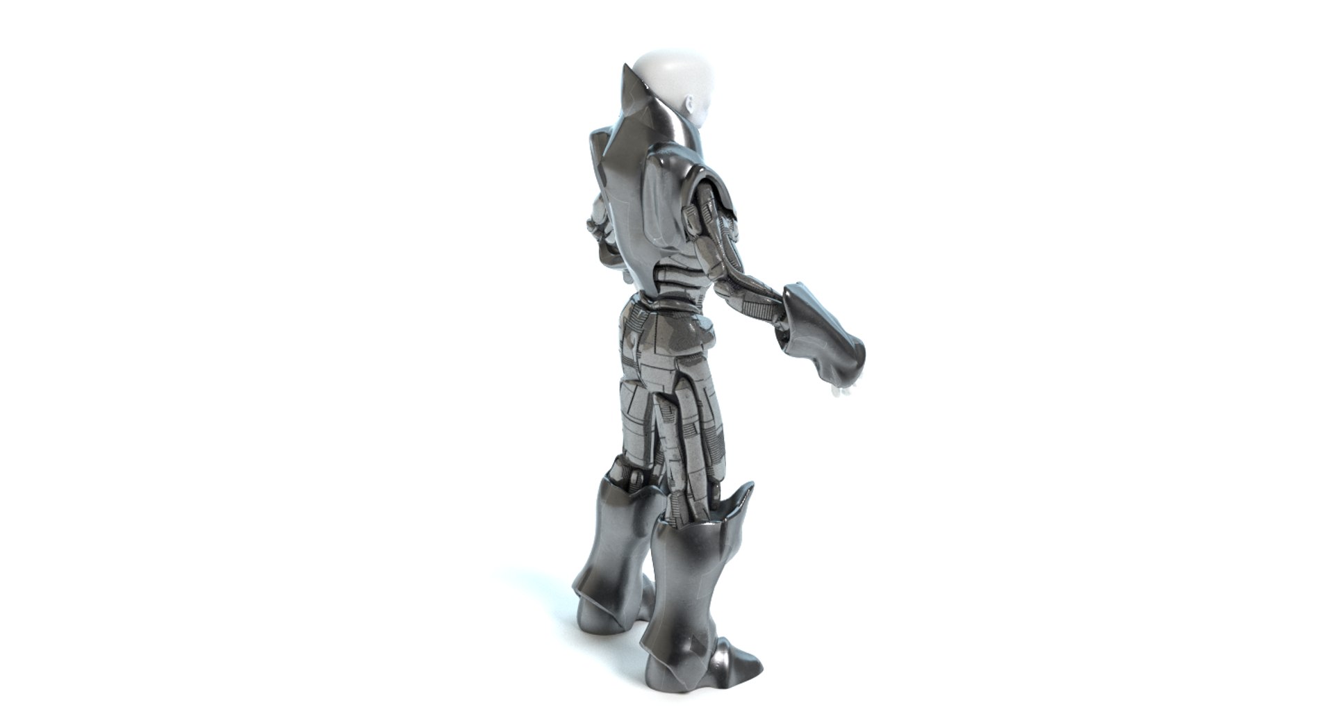 3d Model Of Alien Warrior