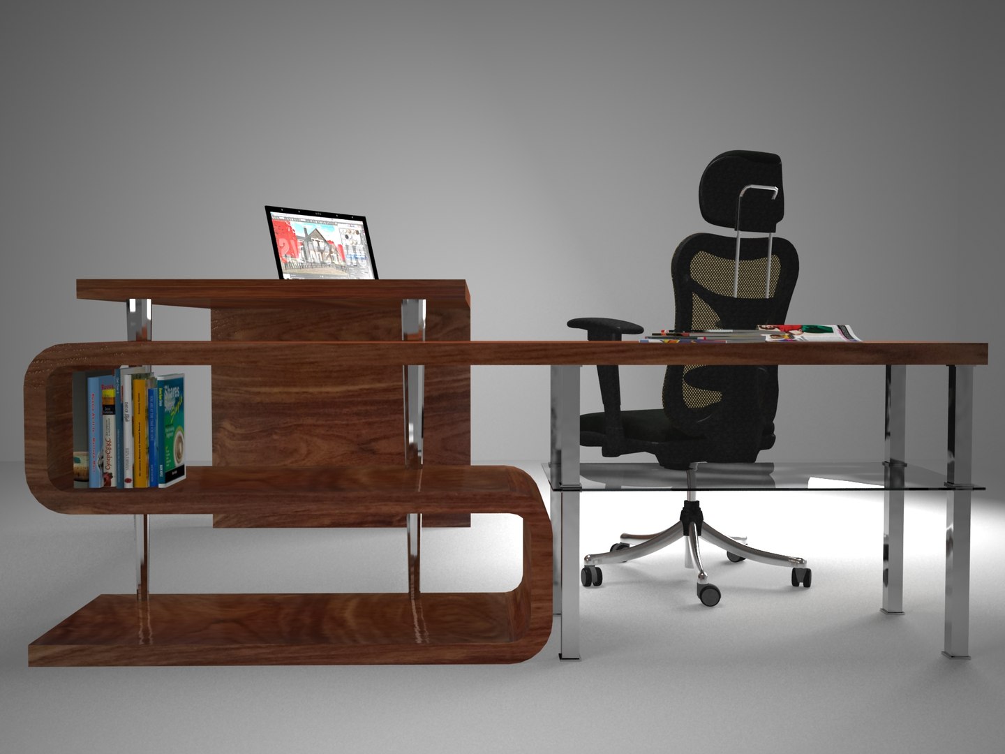 3D Desk Office Model - TurboSquid 1193671