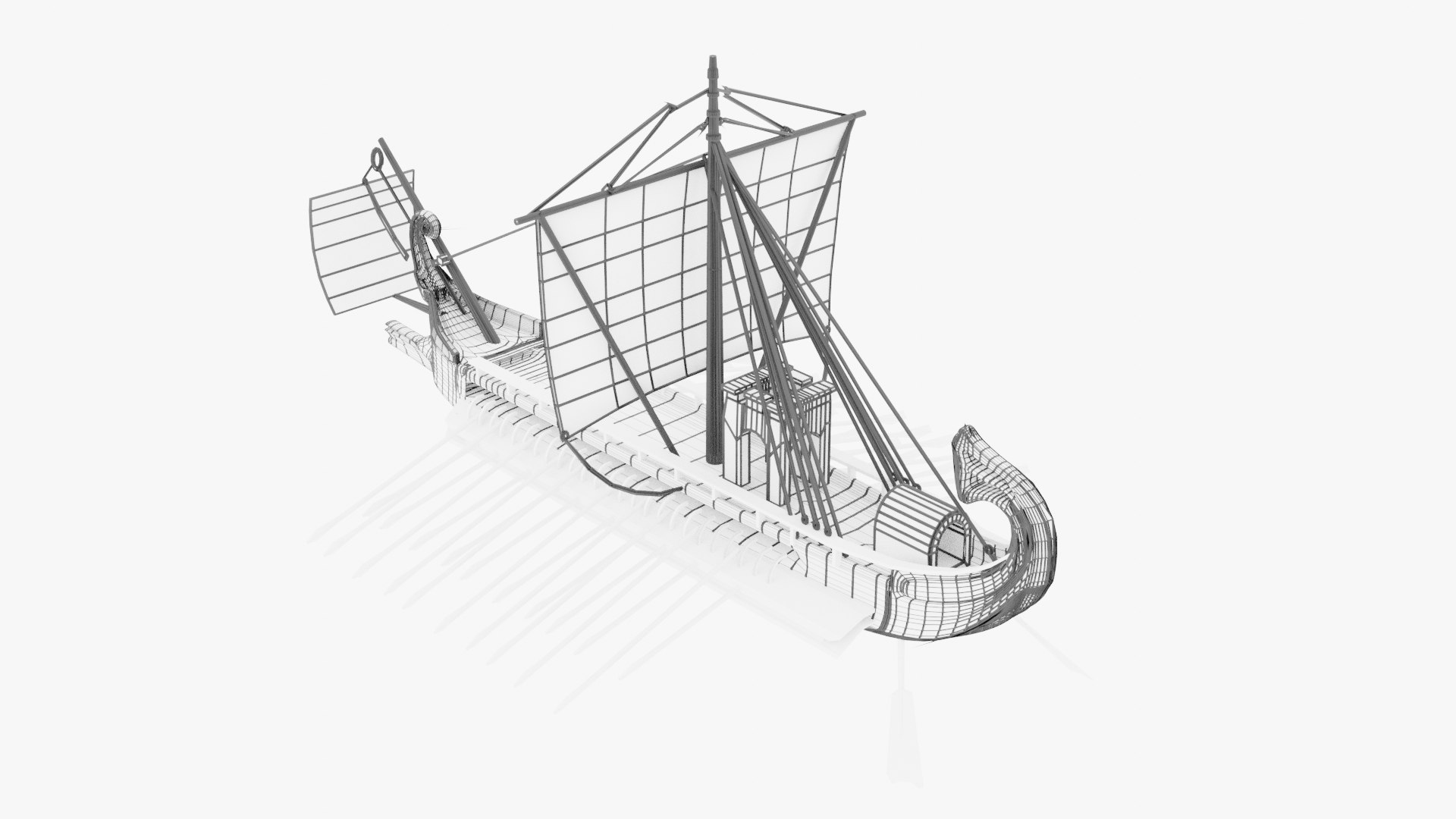 Caesar Roman Boat Ship 3D model - TurboSquid 1826825