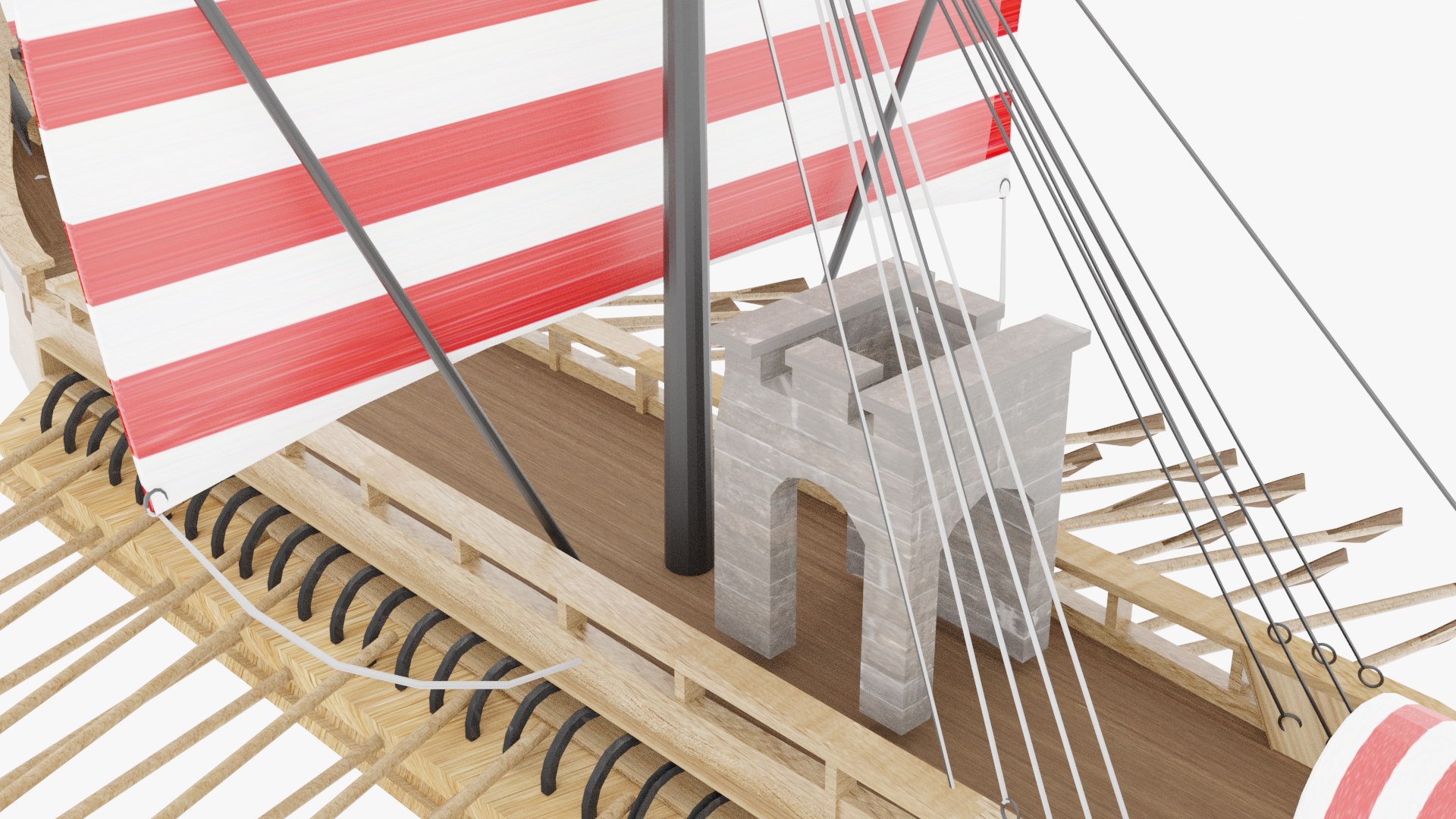 Caesar Roman Boat Ship 3D model - TurboSquid 1826825