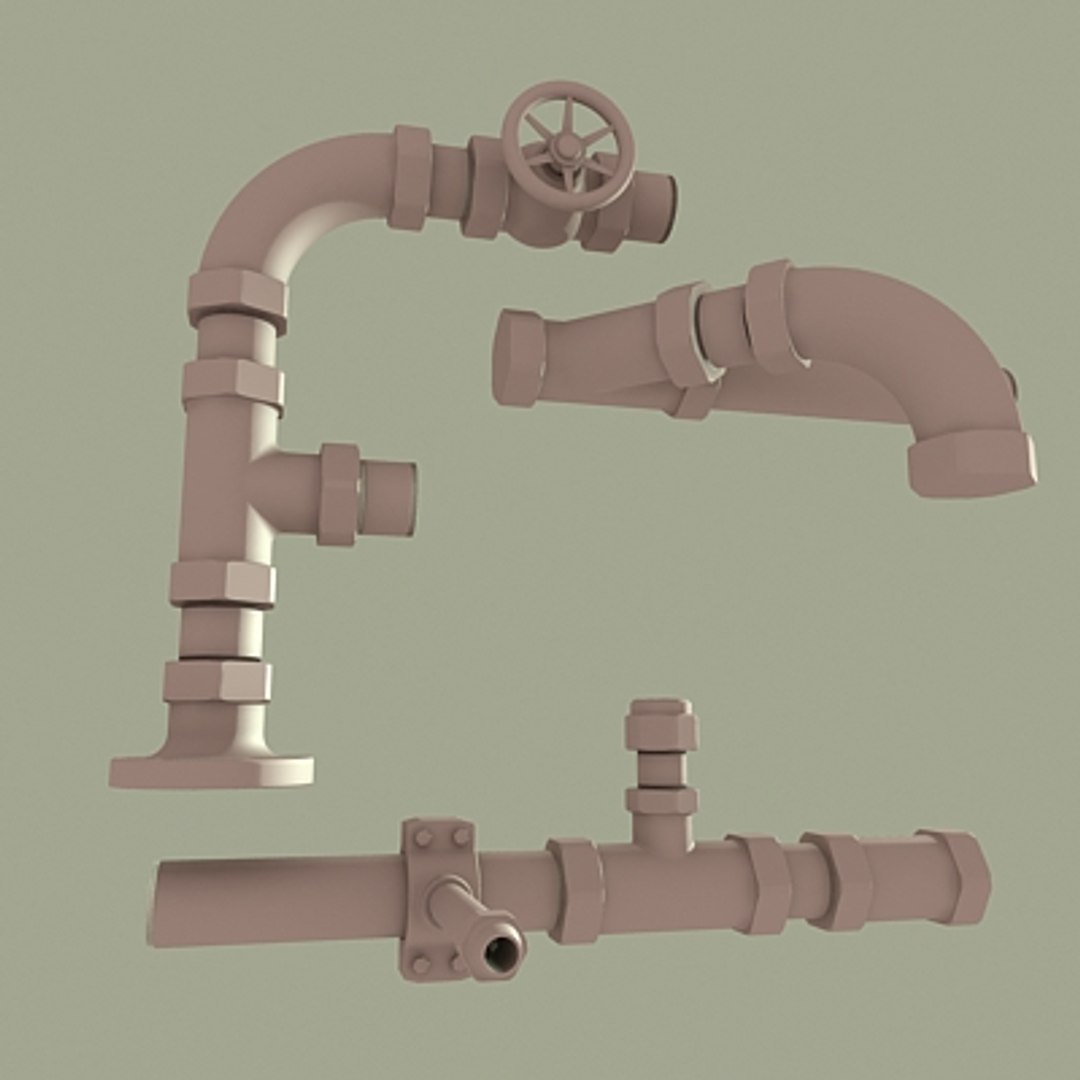 Pipe Fittings 3d Model