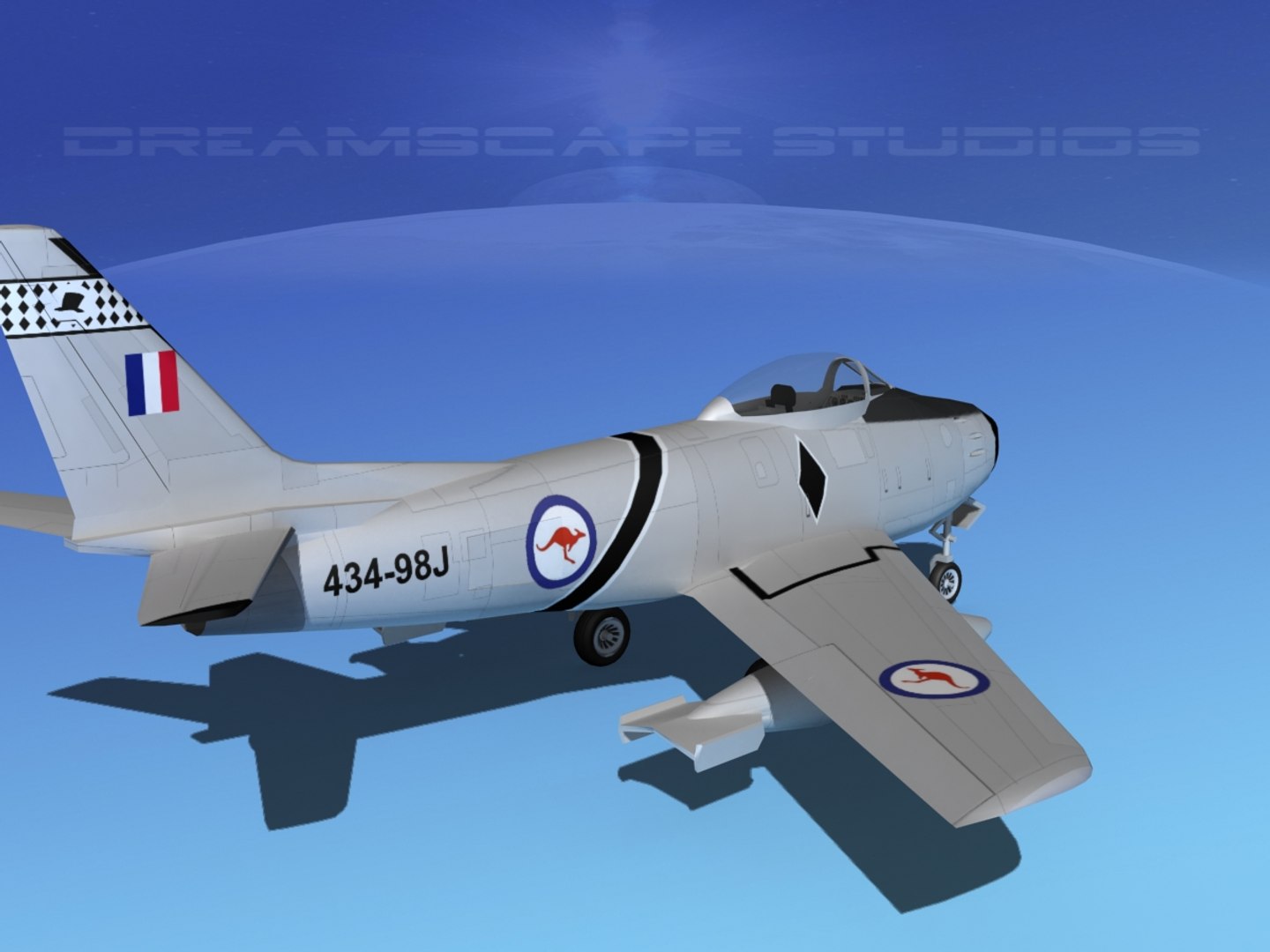 North American F-86 Sabre 3d Model