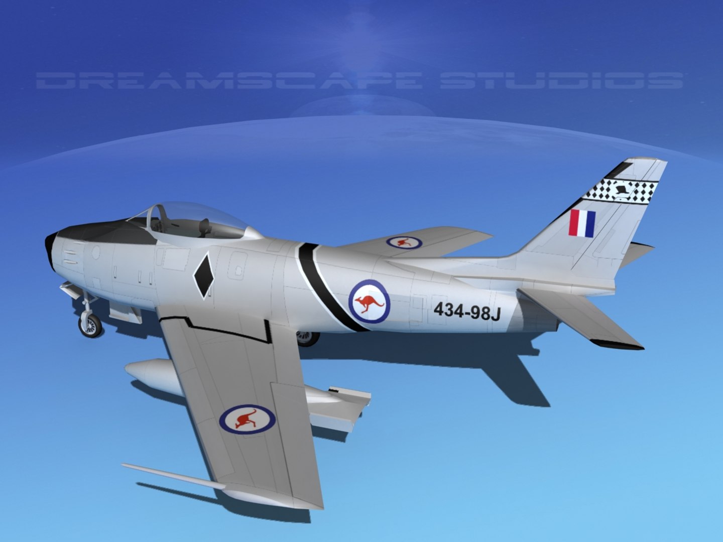 North American F-86 Sabre 3d Model