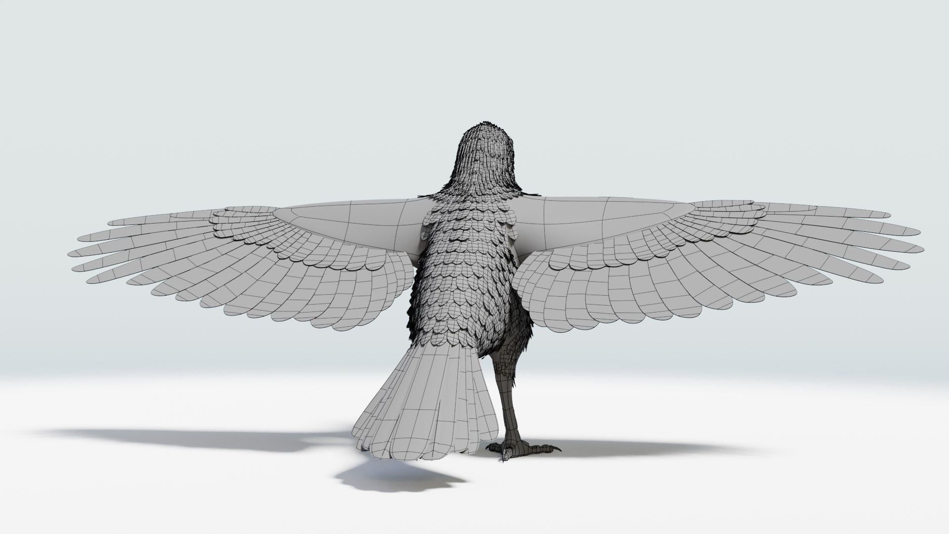 3D CROW - BLENDER model - TurboSquid 1937131