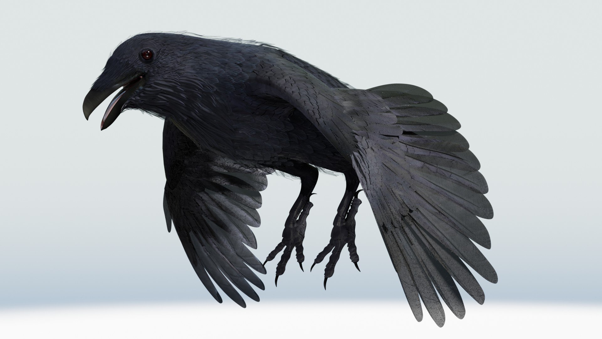 3D CROW - BLENDER Model - TurboSquid 1937131