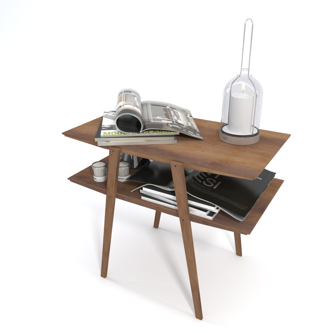 Realistic Bedside Table 3d Model