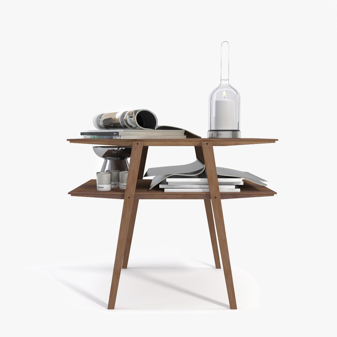 Realistic Bedside Table 3d Model