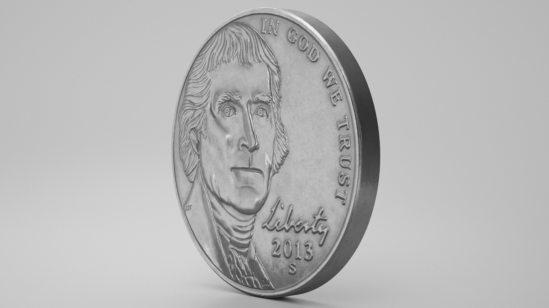 Nickel coin pbr 3D model - TurboSquid 1700161