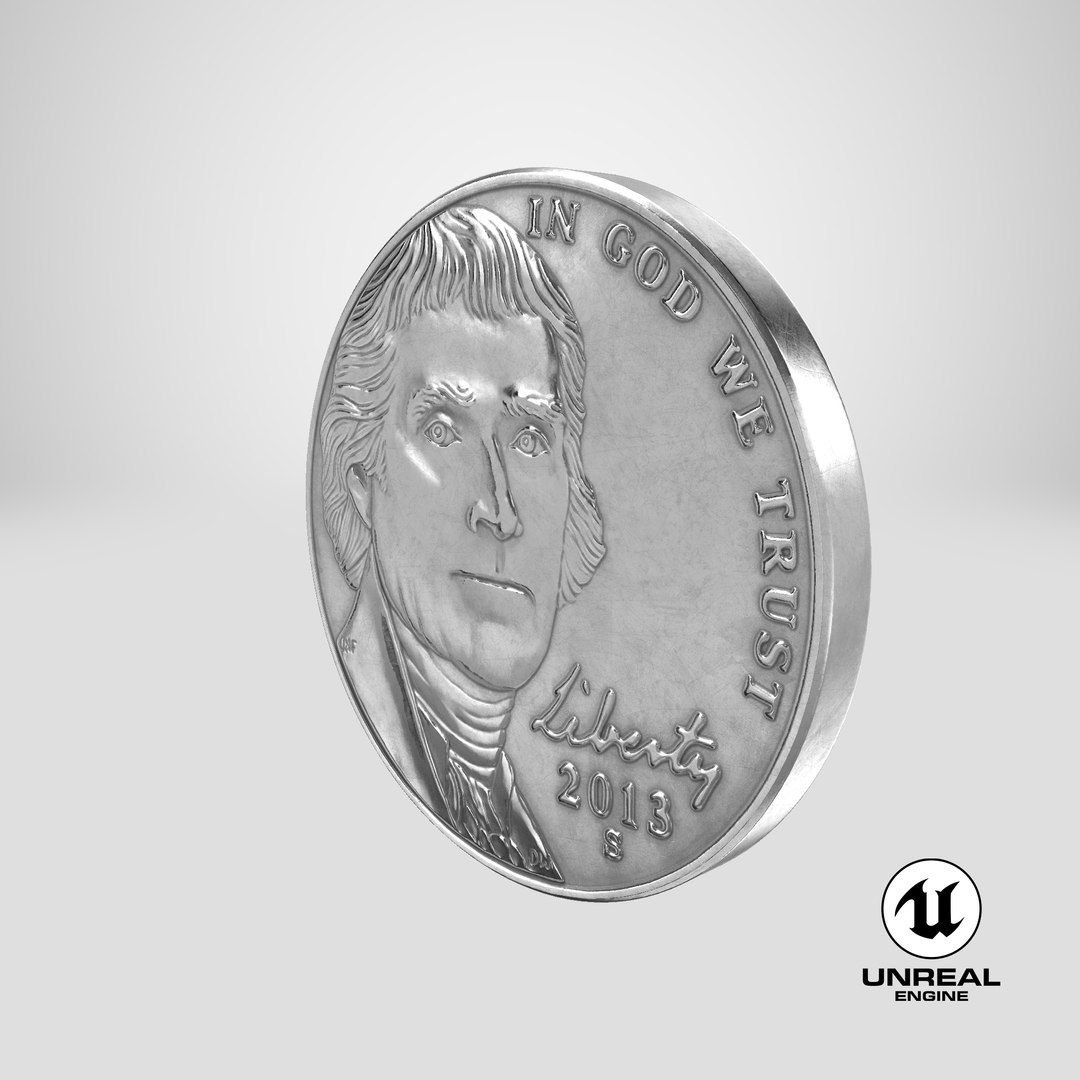 Nickel Coin Pbr 3D Model - TurboSquid 1700161