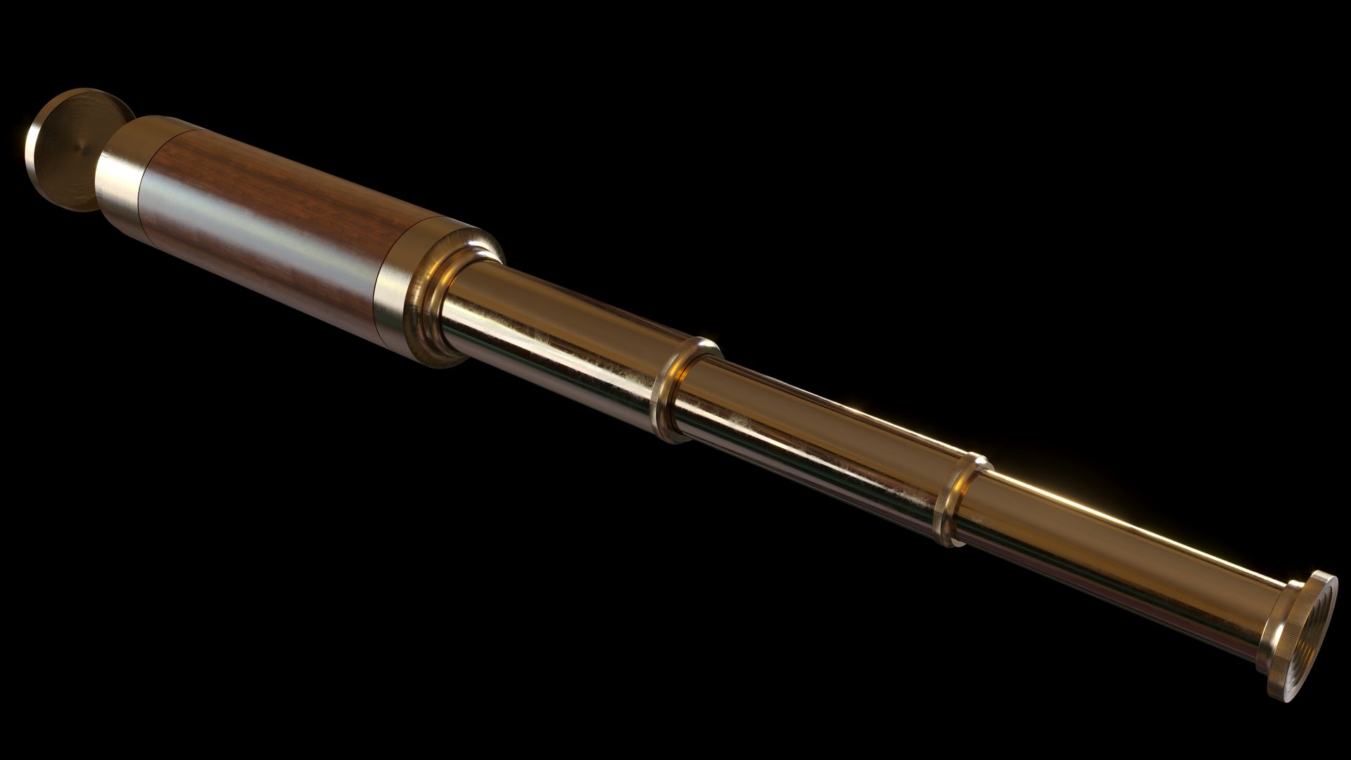 Sailing Spyglass Scope 3D Model - TurboSquid 1774748