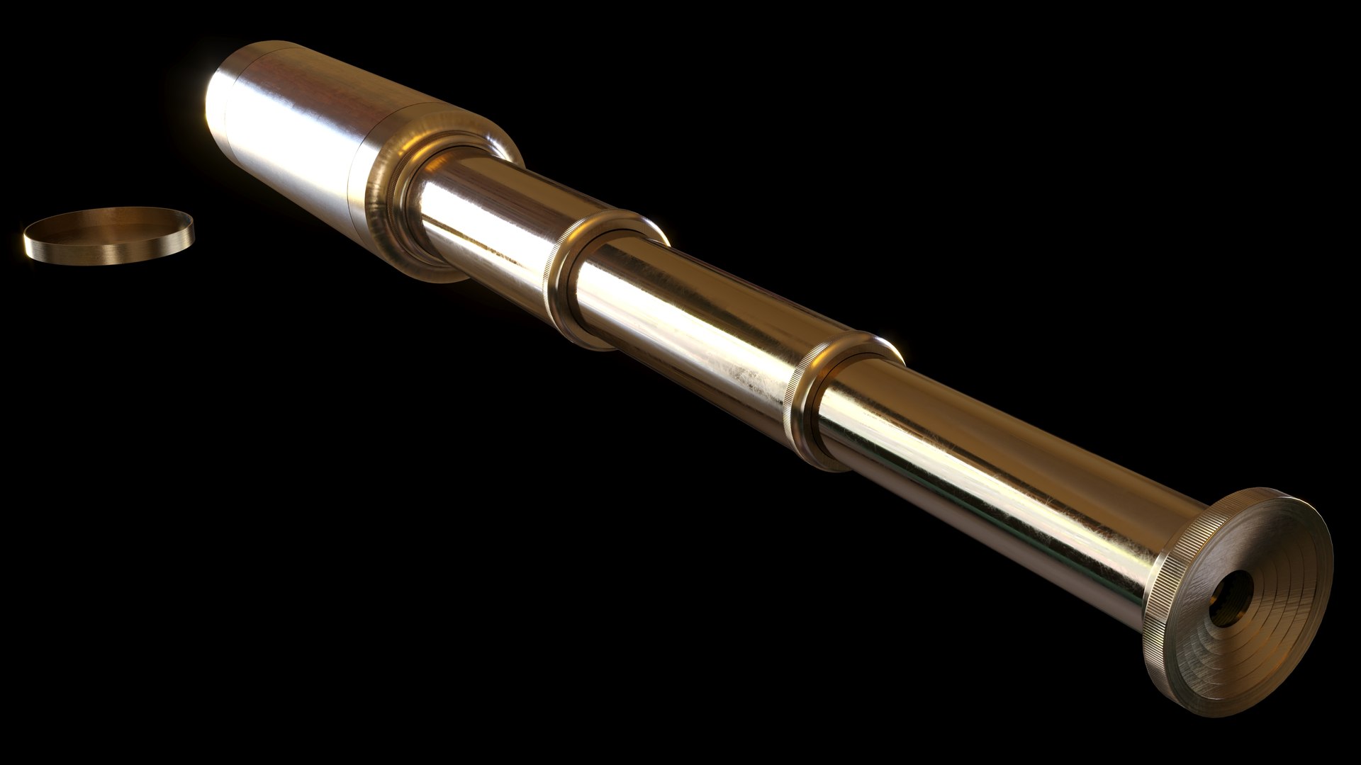 Sailing Spyglass Scope 3D Model - TurboSquid 1774748