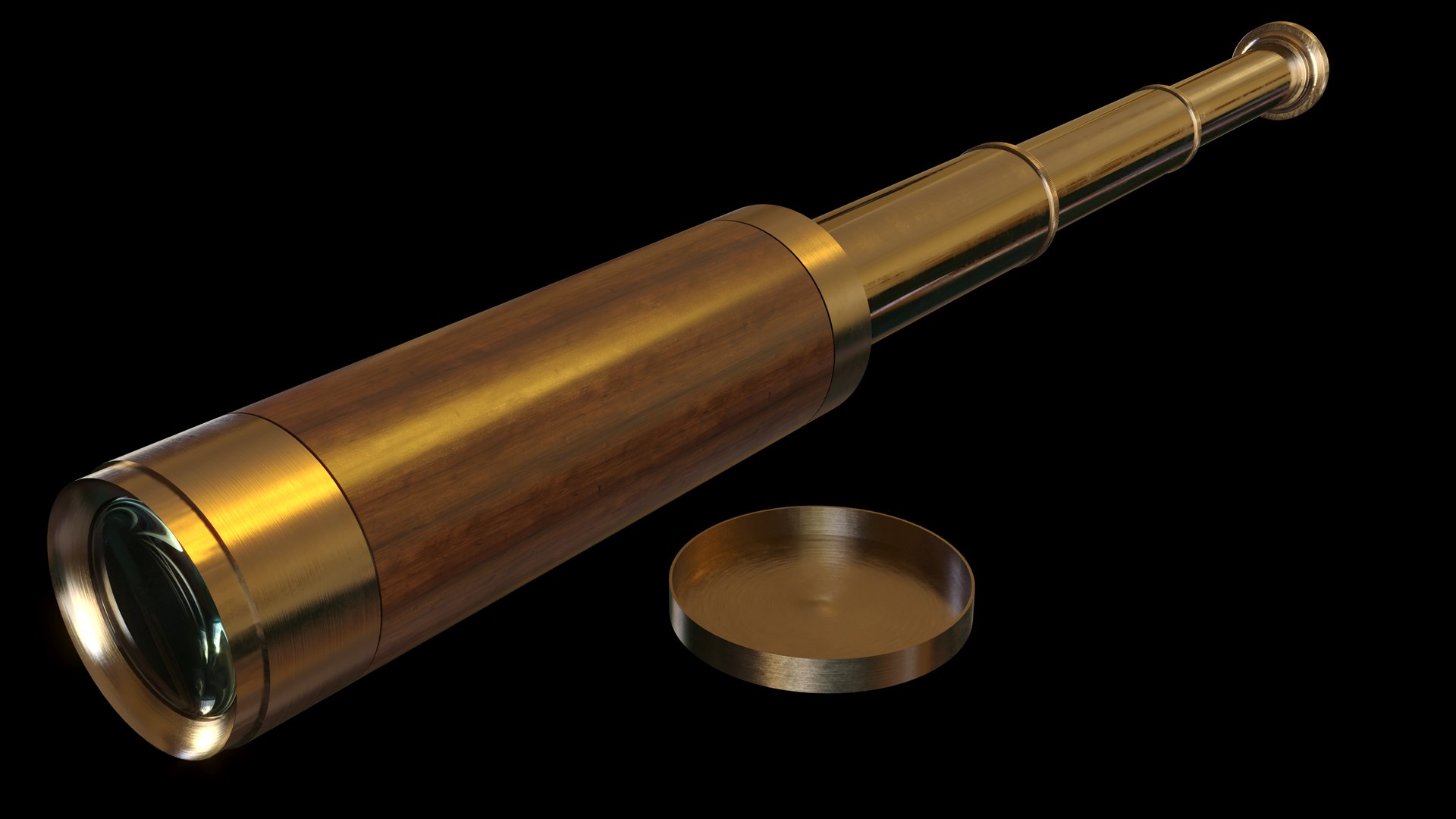 Sailing Spyglass Scope 3D Model - TurboSquid 1774748