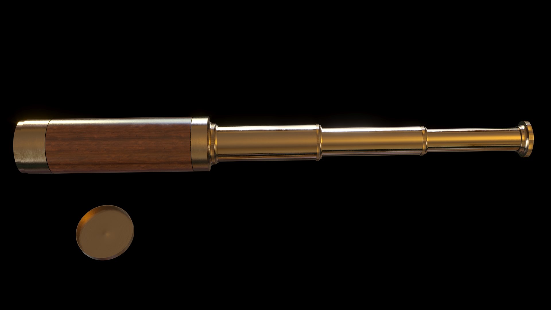 Sailing Spyglass Scope 3D Model - TurboSquid 1774748