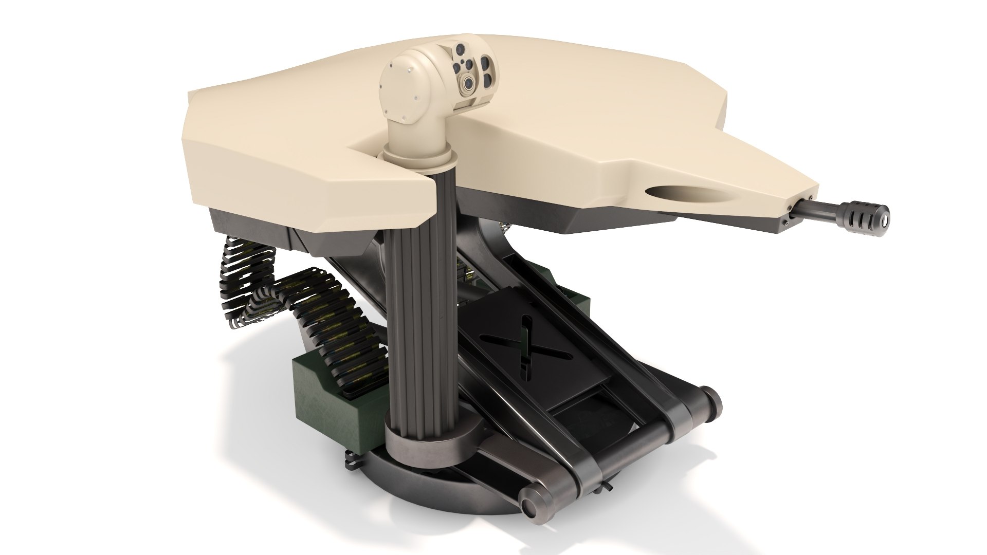 Armored Combat Turret With Ammunition For 3D Print 3D Model ...