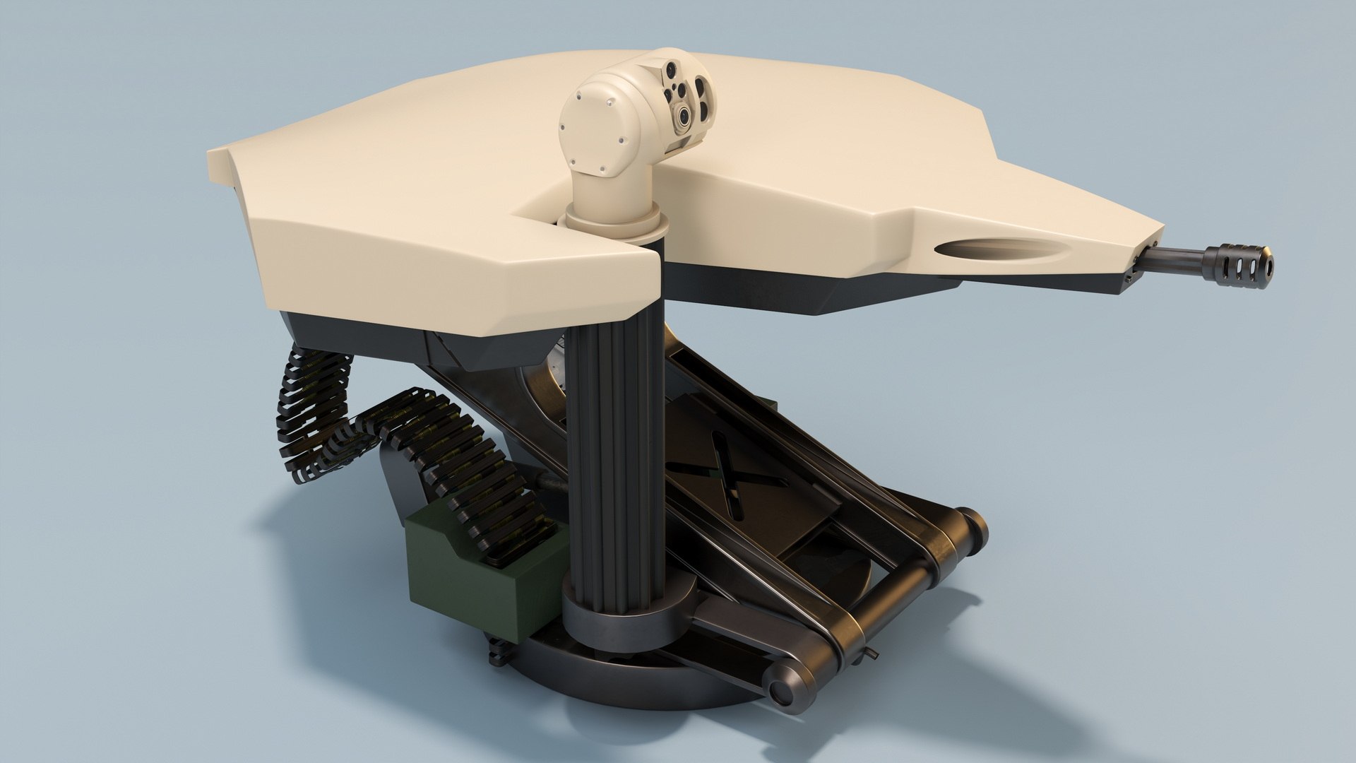 Armored Combat Turret With Ammunition For 3D Print 3D Model ...
