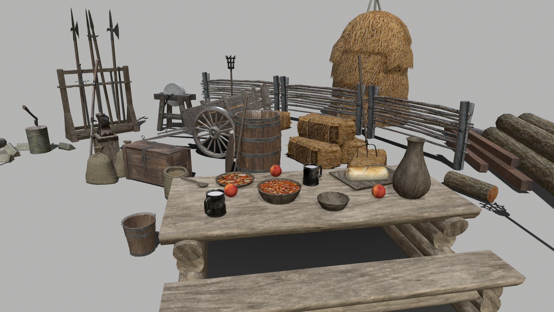 3D Medieval Asset Pack - TurboSquid 1613929