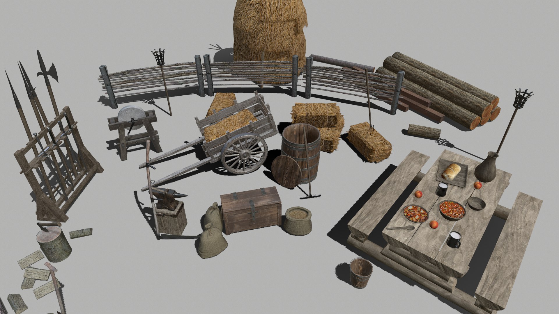 3D Medieval Asset Pack - TurboSquid 1613929