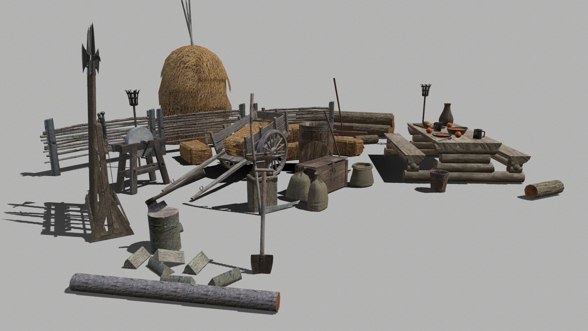 3D Medieval Asset Pack - TurboSquid 1613929