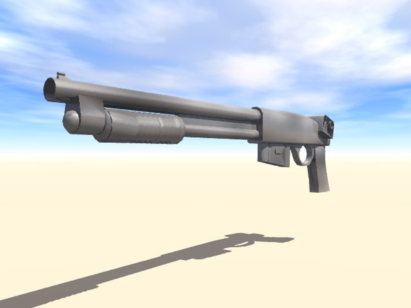 Free Shotgun Gun 3d Model