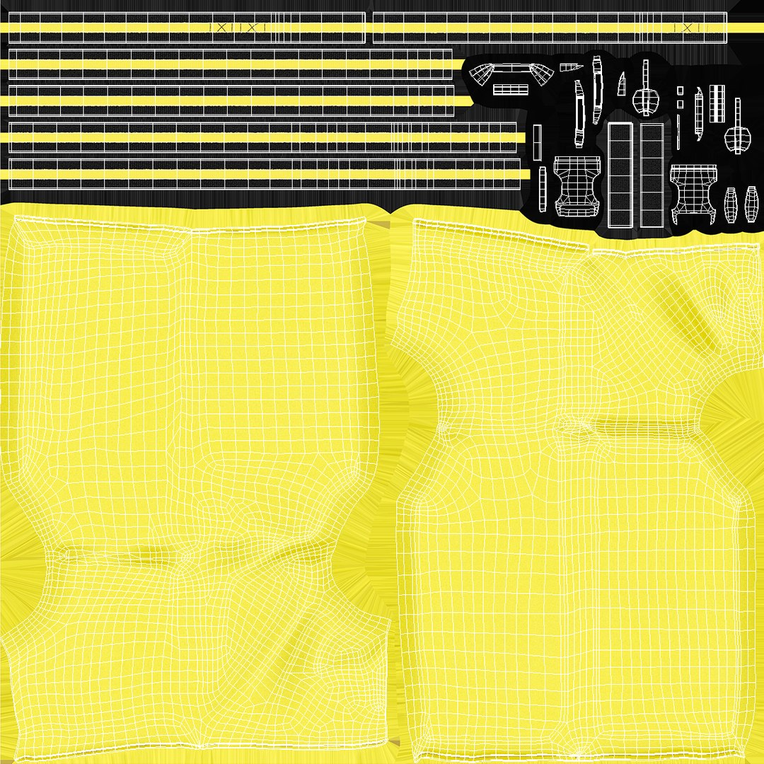 3D Yellow Life Jacket - TurboSquid 2411036