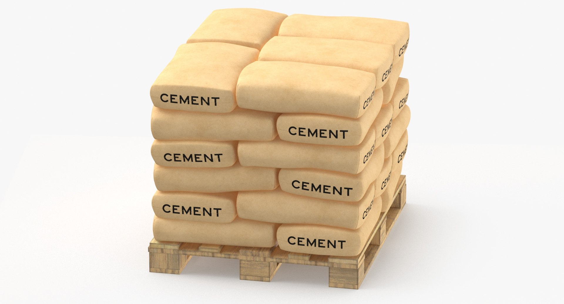 Cargo Cement Sack 6 Row Unsecured And Secured Model - TurboSquid 1965847