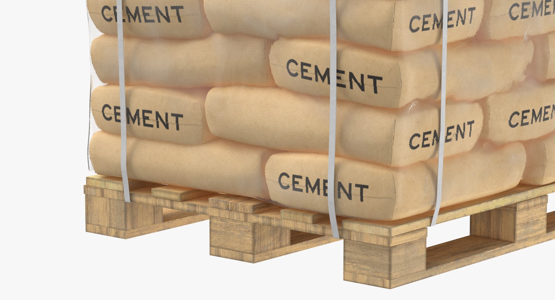 Cargo Cement Sack 6 Row Unsecured And Secured Model - TurboSquid 1965847