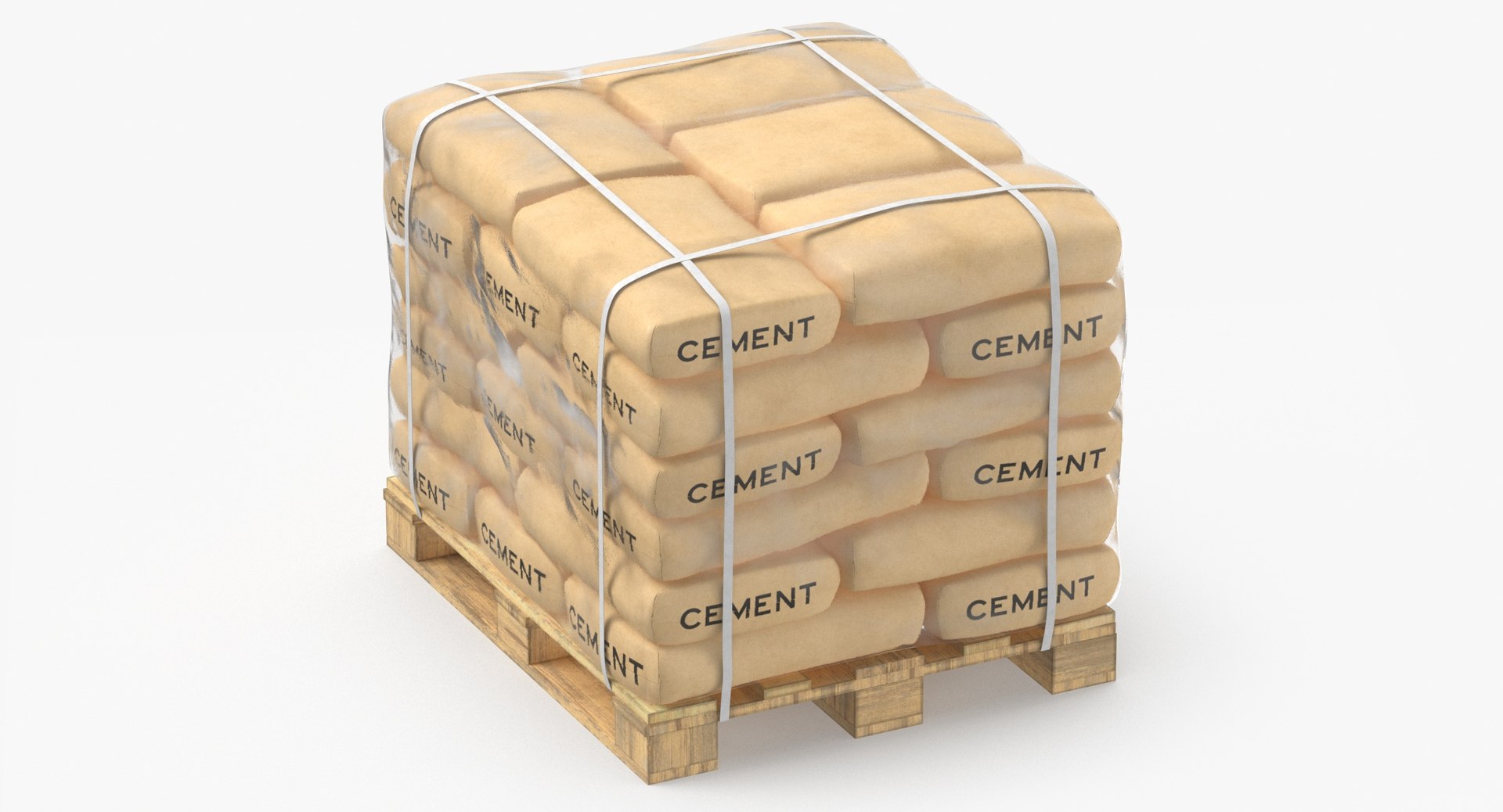 Cargo Cement Sack 6 Row Unsecured And Secured Model - TurboSquid 1965847