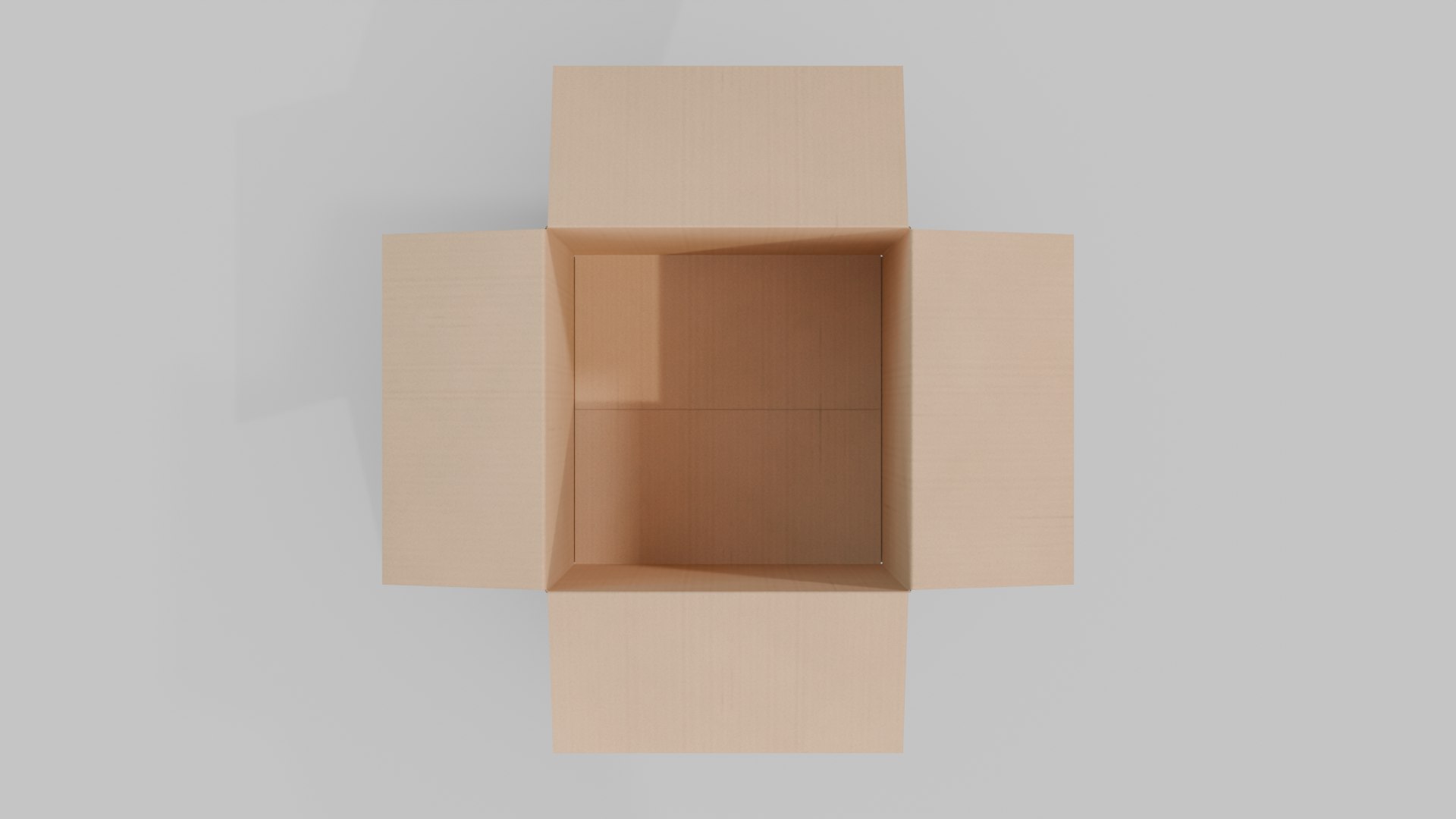 3D Model Cardboard Cube Box - Rigged And Fully Customizable ...