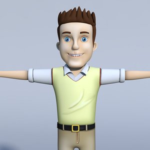 Cartoon Man 3D Models for Download | TurboSquid