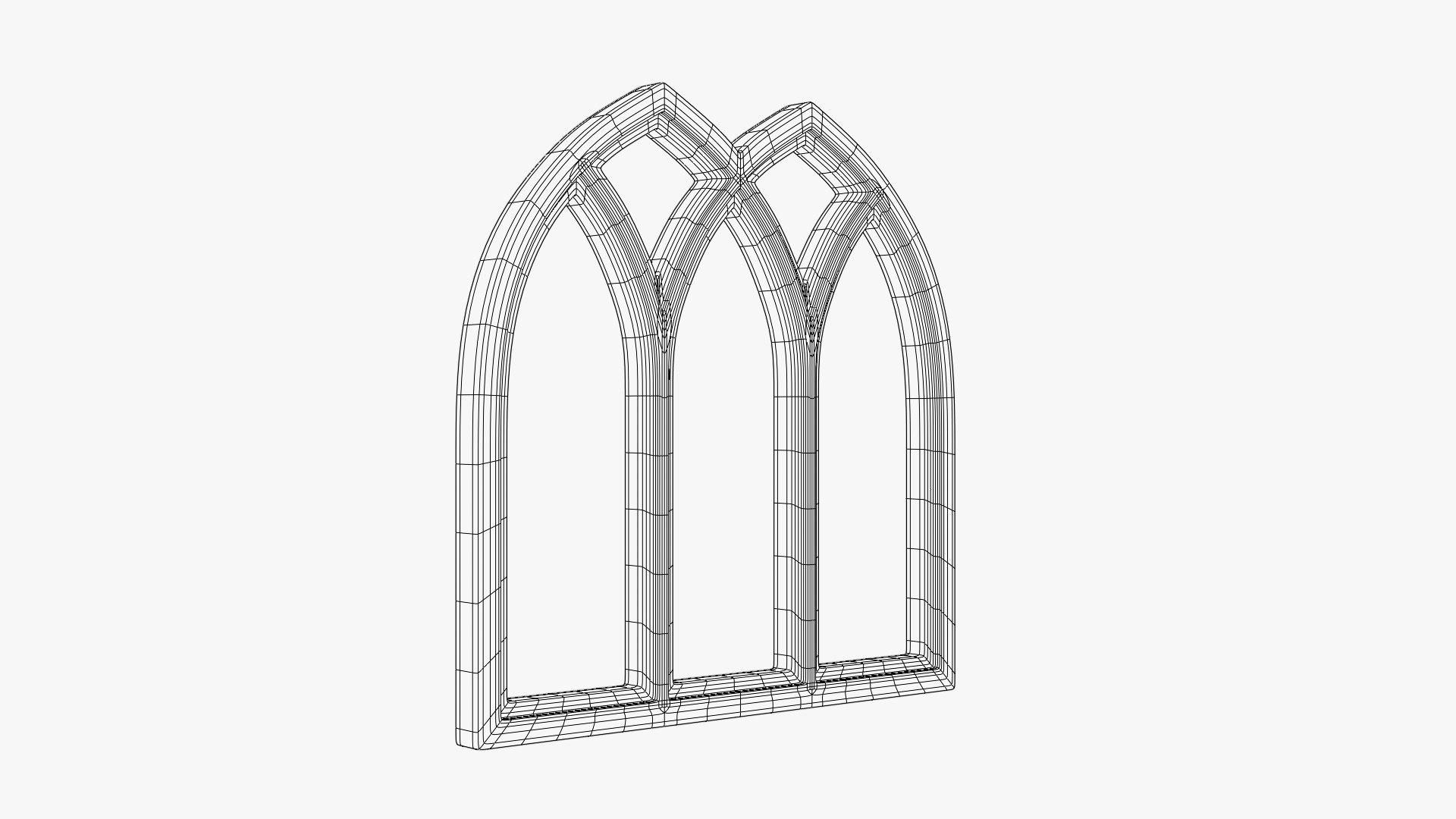 3D Gothic Window 3D Model 3D Model Model - TurboSquid 2386366