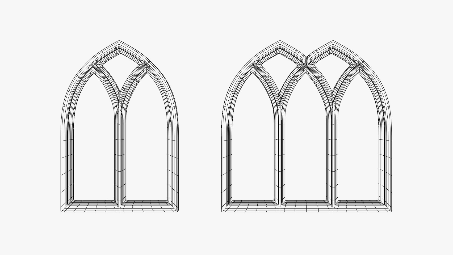 3D Gothic Window 3D Model 3D Model Model - TurboSquid 2386366