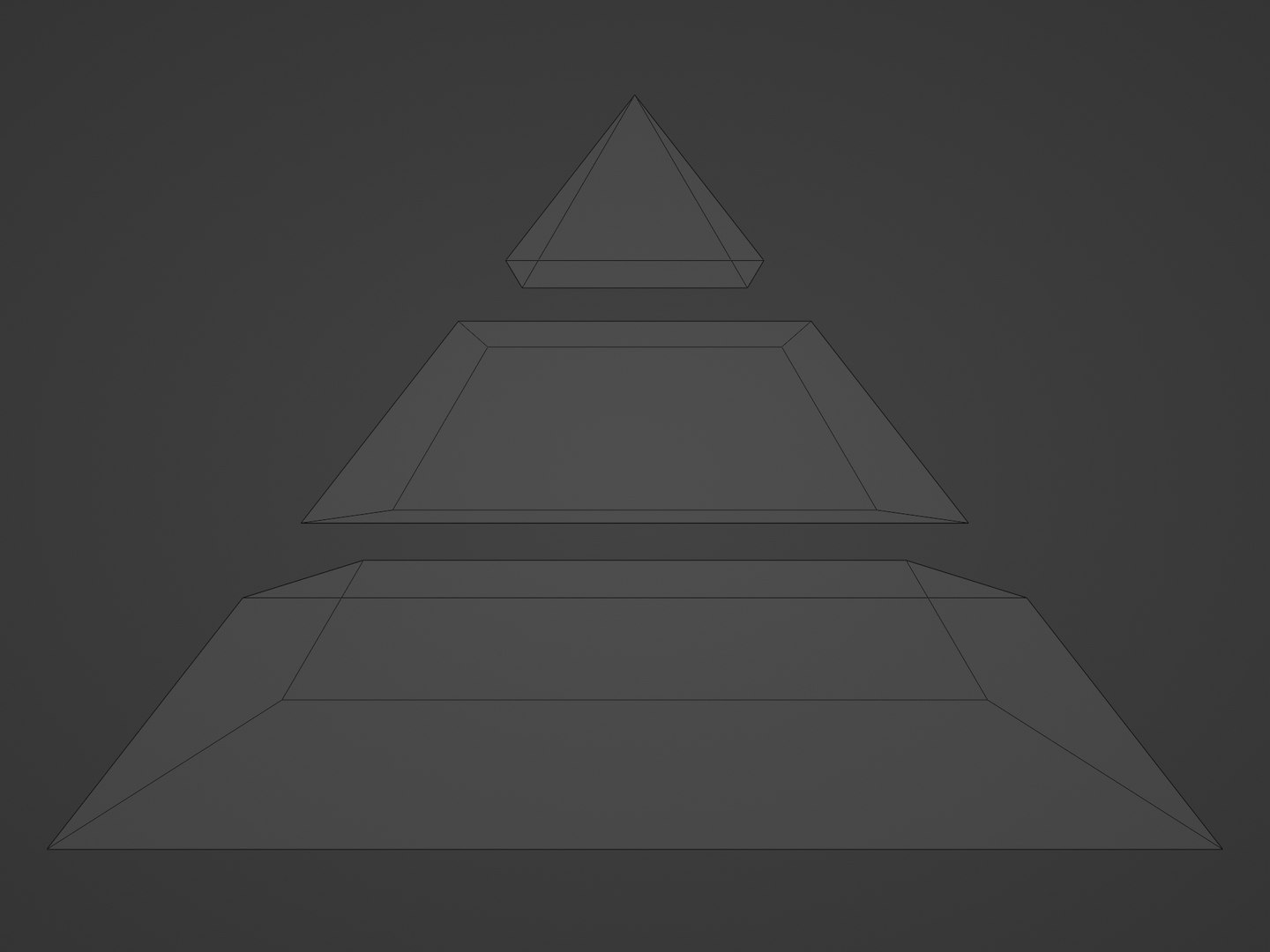 Pyramid Separated Into 3 Parts 3D Model - TurboSquid 2034562