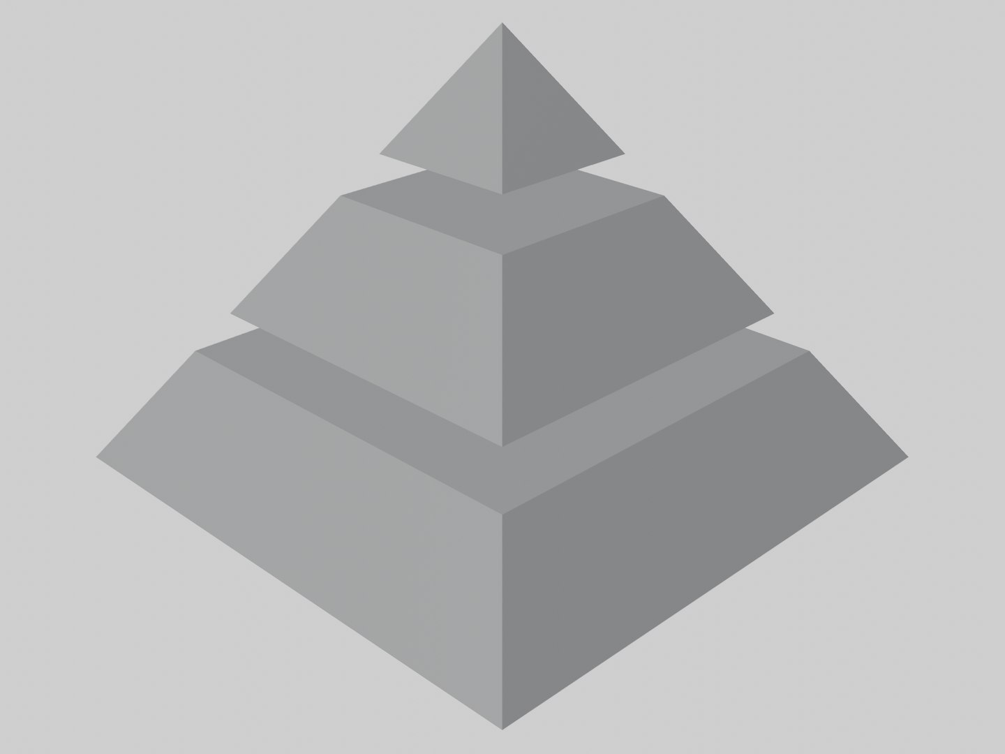 Pyramid Separated Into 3 Parts 3D Model - TurboSquid 2034562