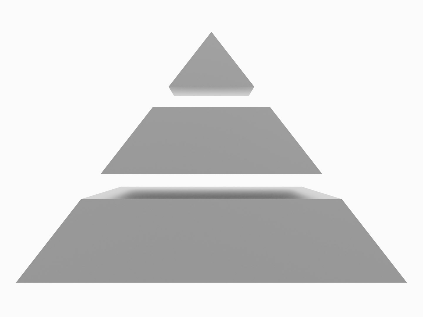Pyramid Separated Into 3 Parts 3D Model - TurboSquid 2034562