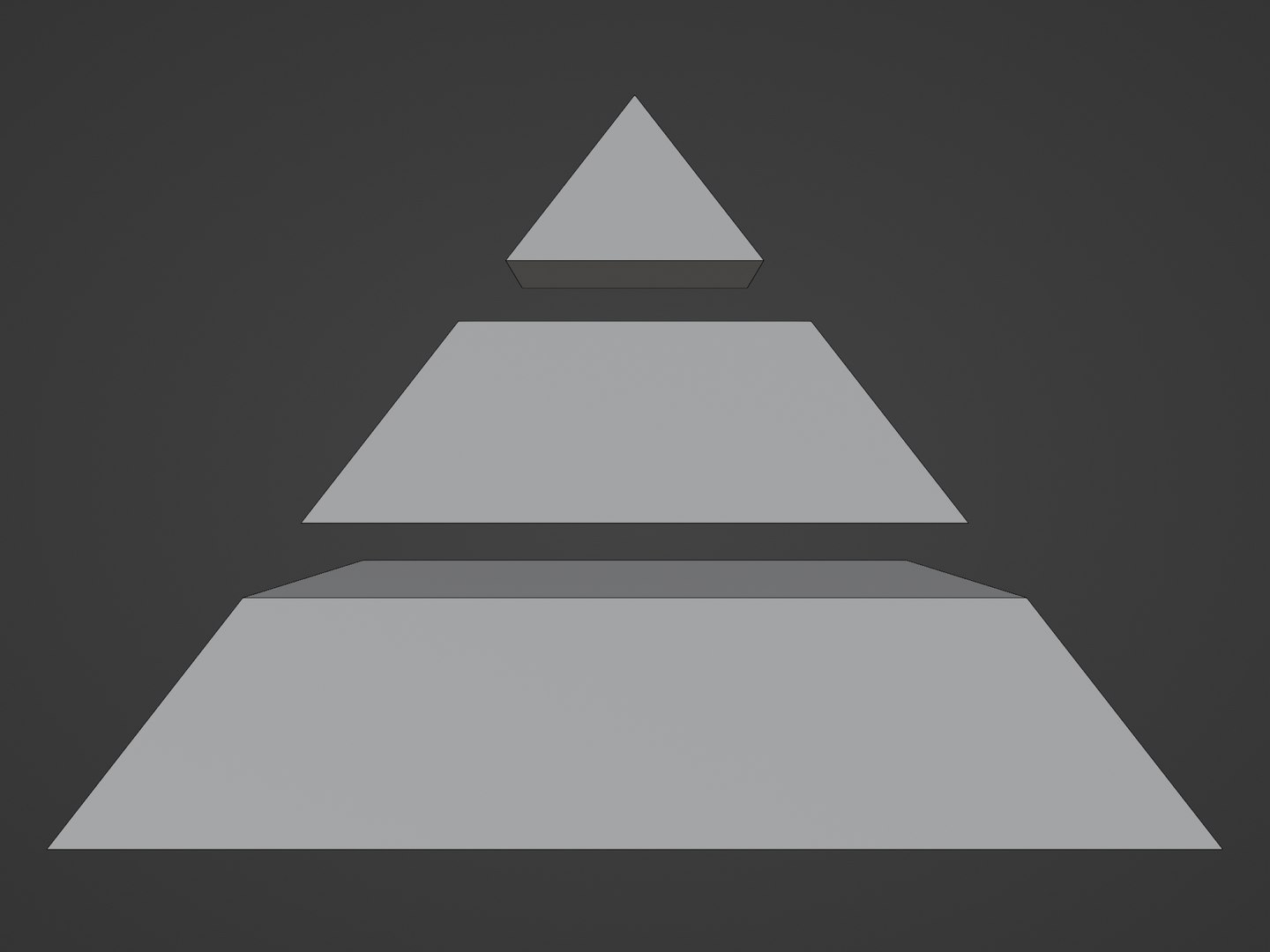 Pyramid Separated Into 3 Parts 3D Model - TurboSquid 2034562