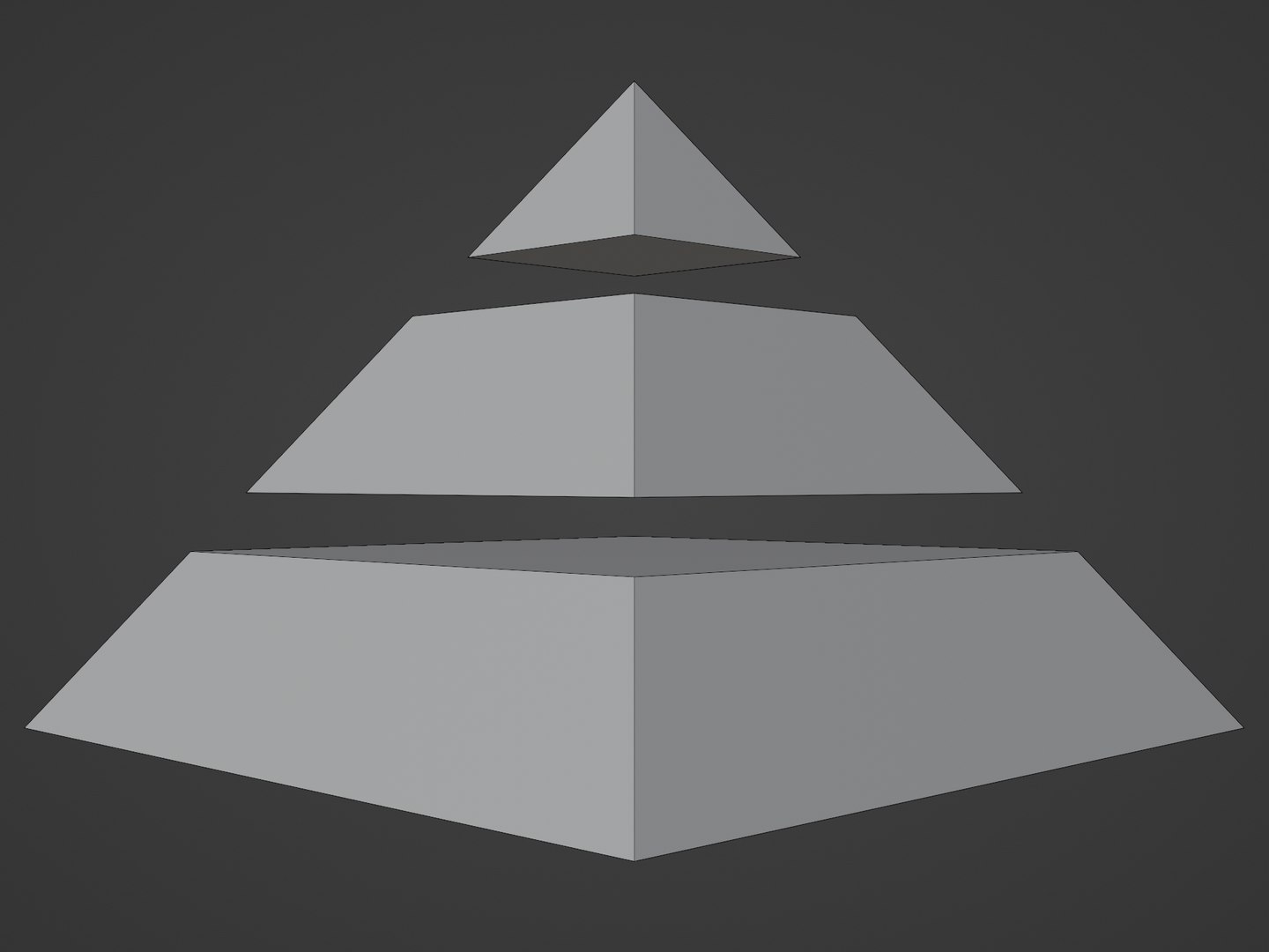 Pyramid Separated Into 3 Parts 3D Model - TurboSquid 2034562