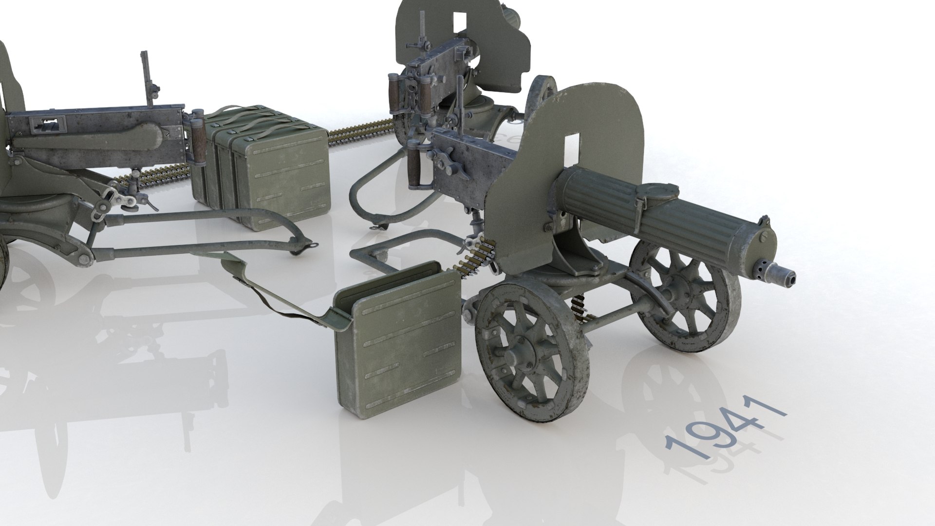 Maxim Machine Gun 3D - TurboSquid 1918547