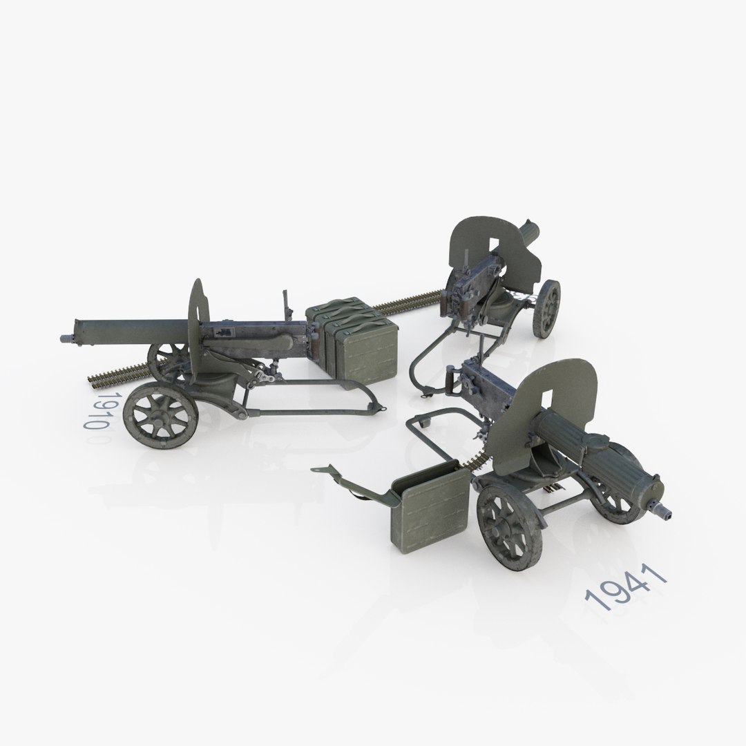 Maxim Machine Gun 3D - TurboSquid 1918547