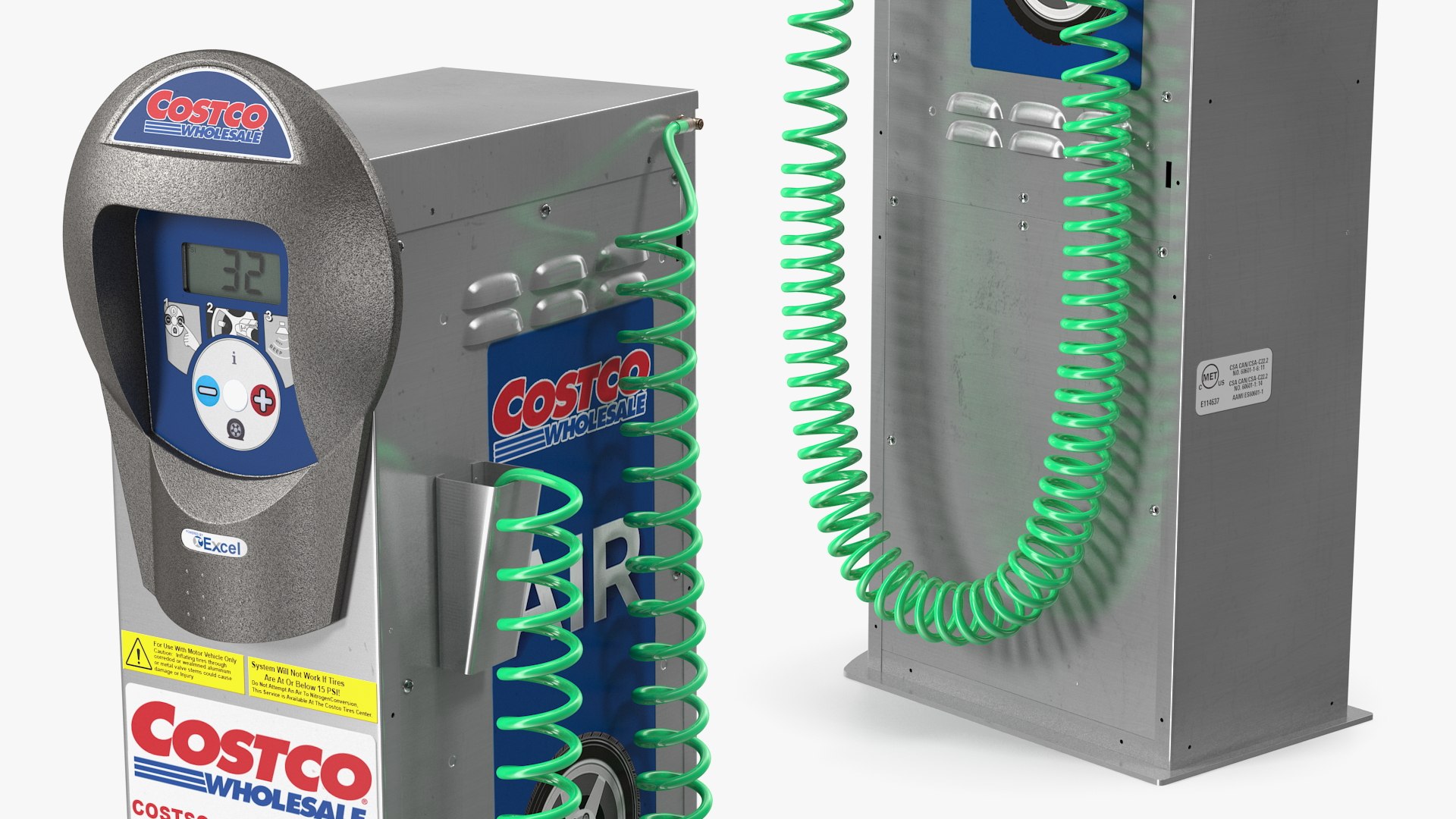 3D Self Service Tire Air Station Blue model - TurboSquid 1951112