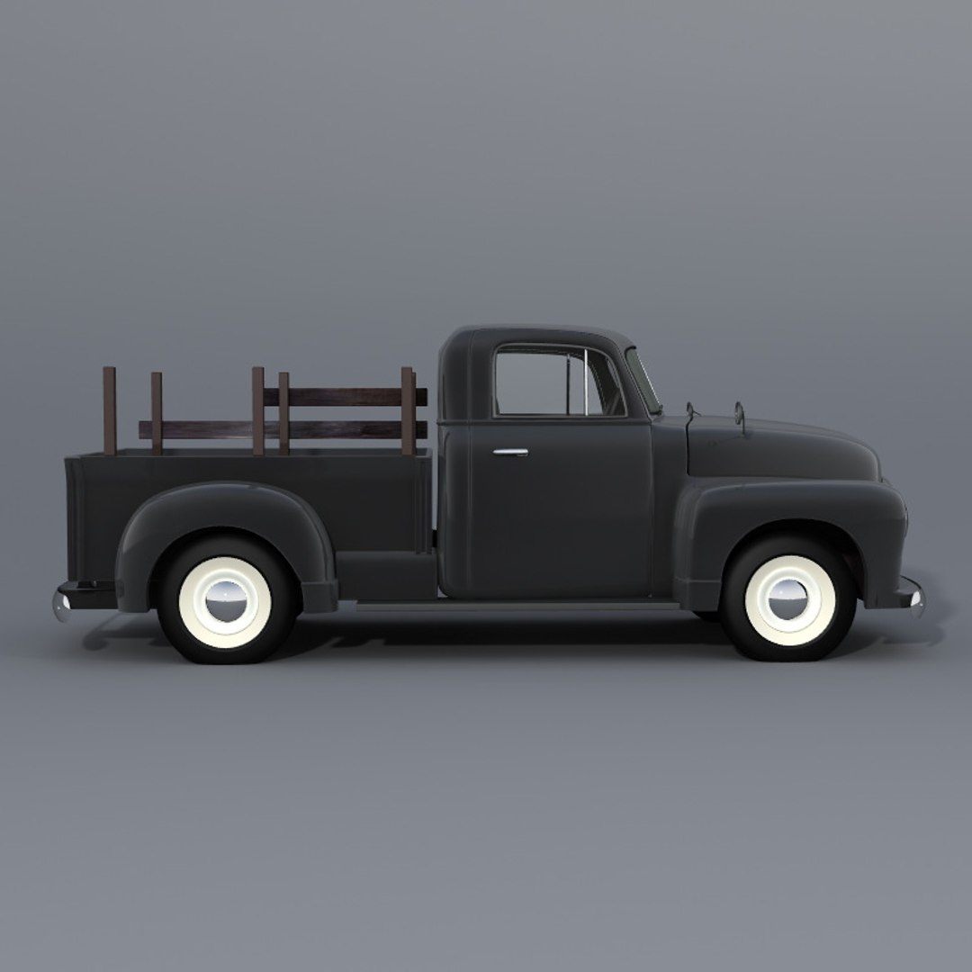 3d Model Of American Gmc Pickup Truck