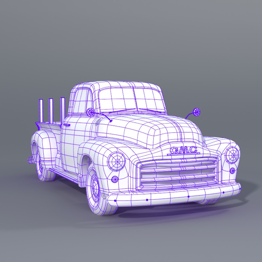3d Model Of American Gmc Pickup Truck
