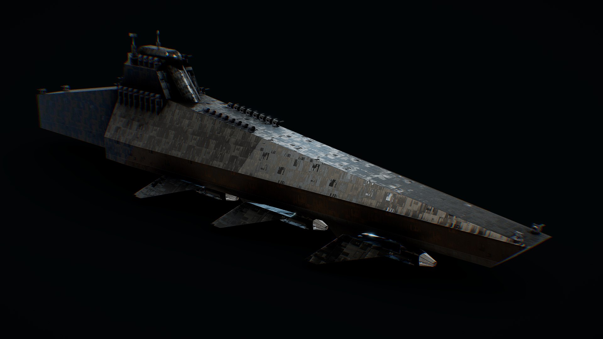 3D Sci-fi Military Aircraft Carrier Model - TurboSquid 1917712