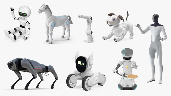 modelo 3d Colección de robots 8 - TurboSquid 2118818