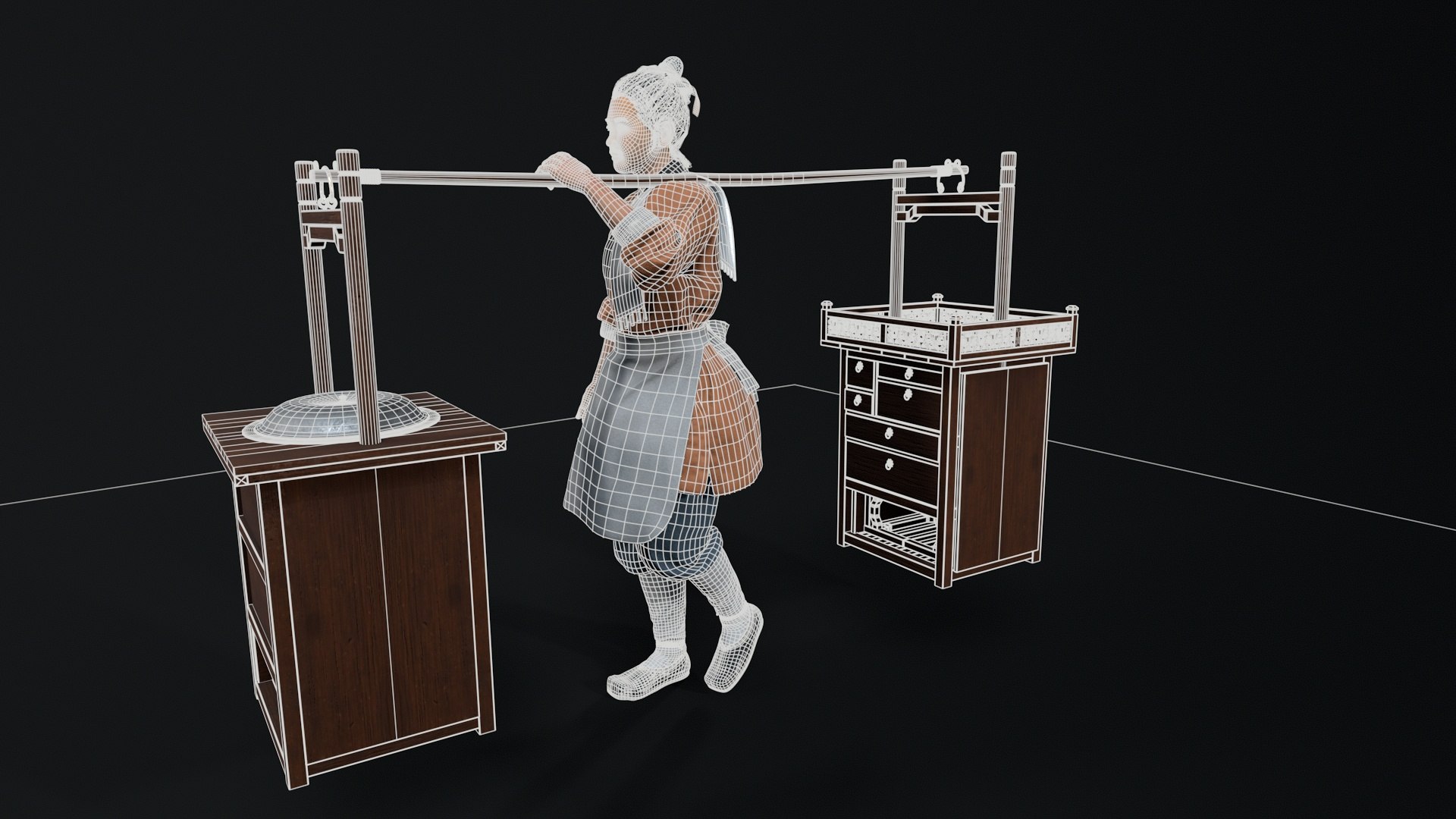 Ancient China Merchant 3D - TurboSquid 2381324