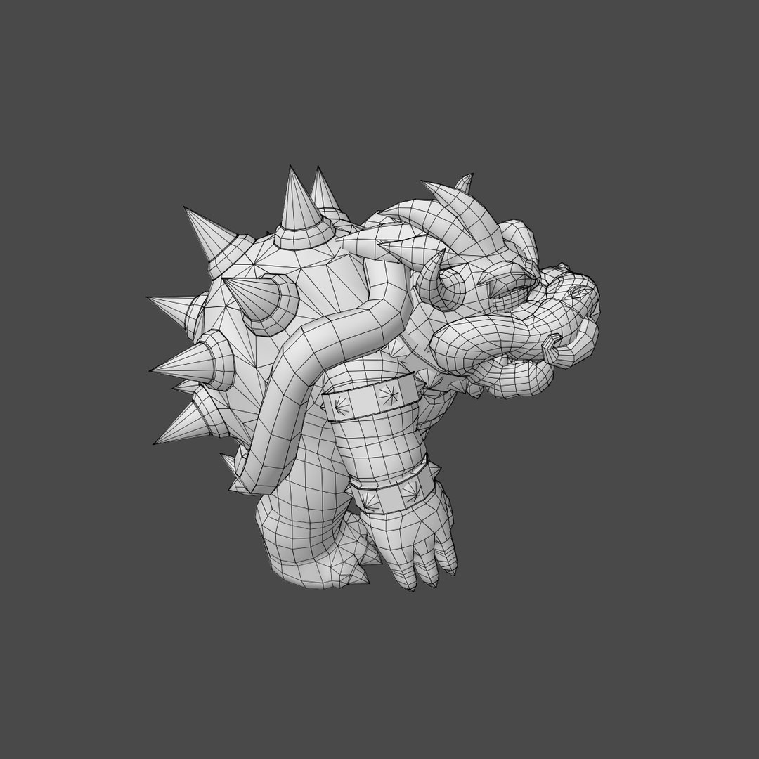 3d model bowser turtle