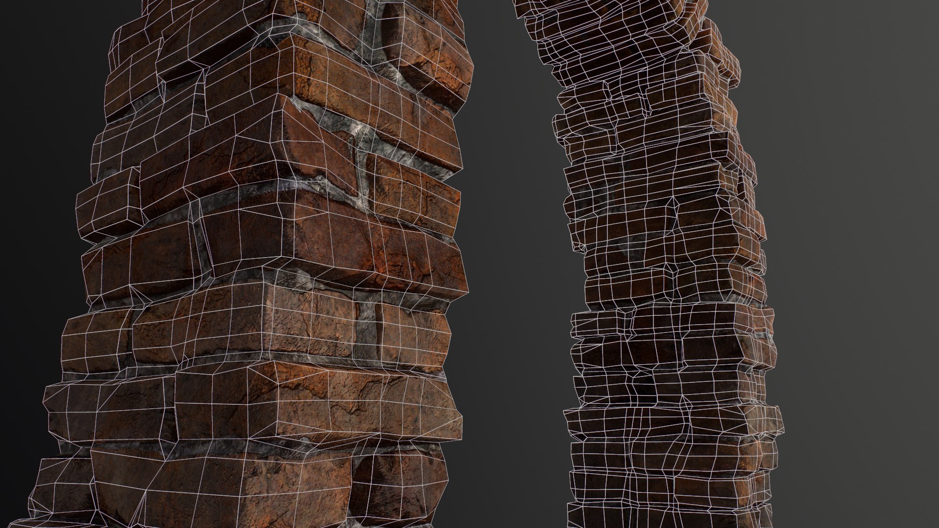 3D Old Brick Arch - TurboSquid 1573245