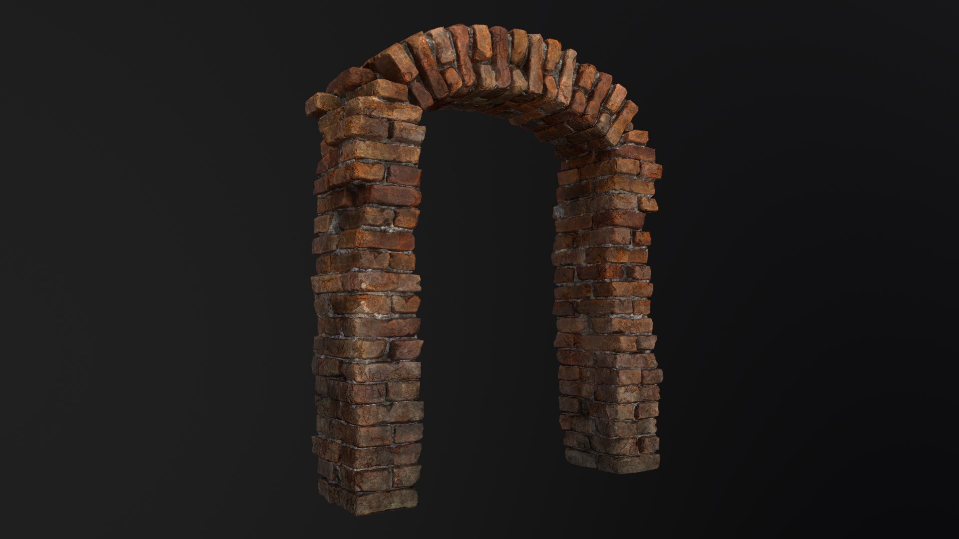 3D Old Brick Arch - TurboSquid 1573245