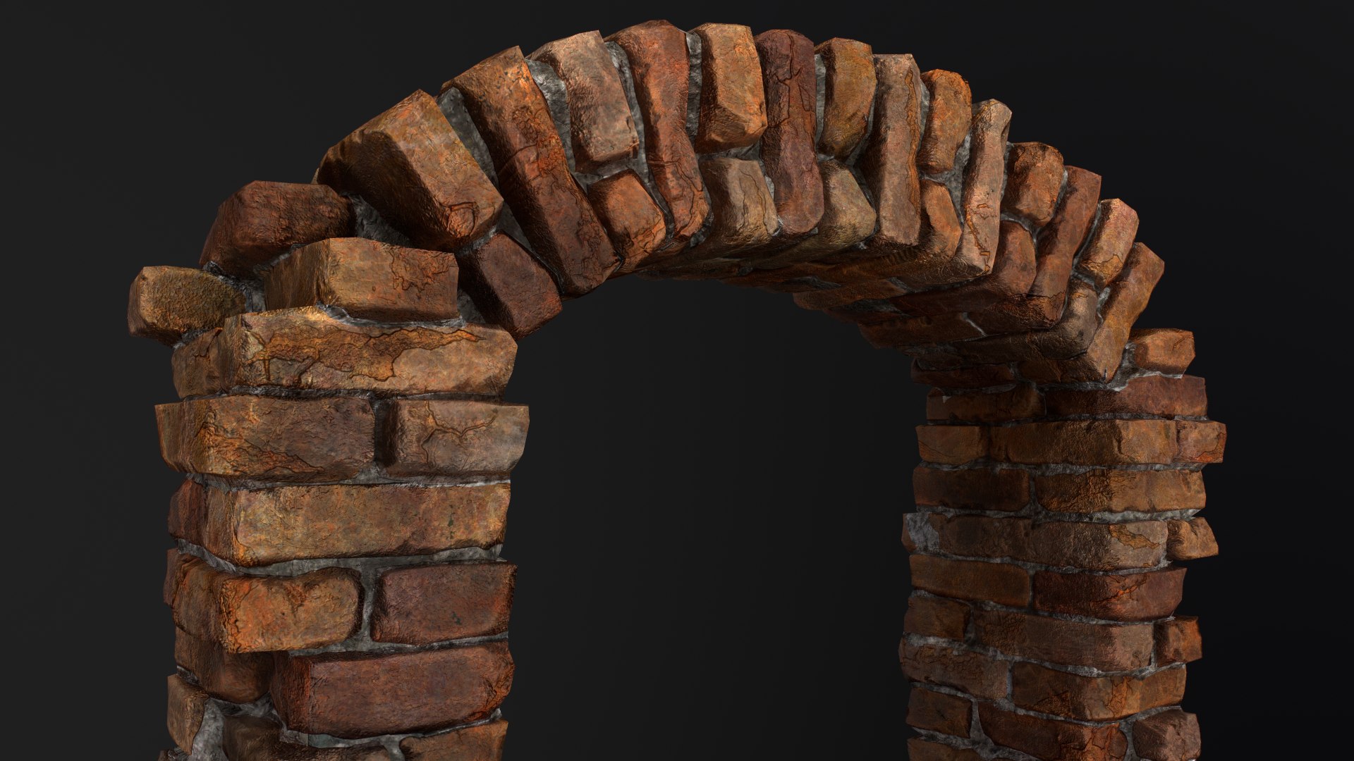 3D Old Brick Arch - TurboSquid 1573245