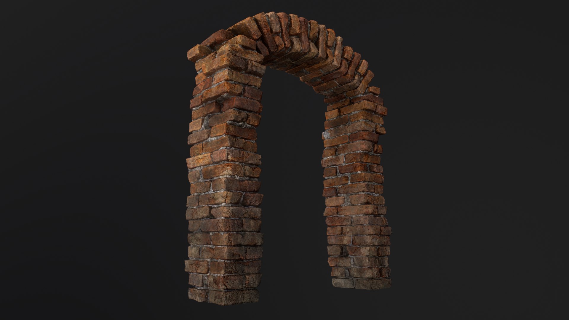3D Old Brick Arch - TurboSquid 1573245