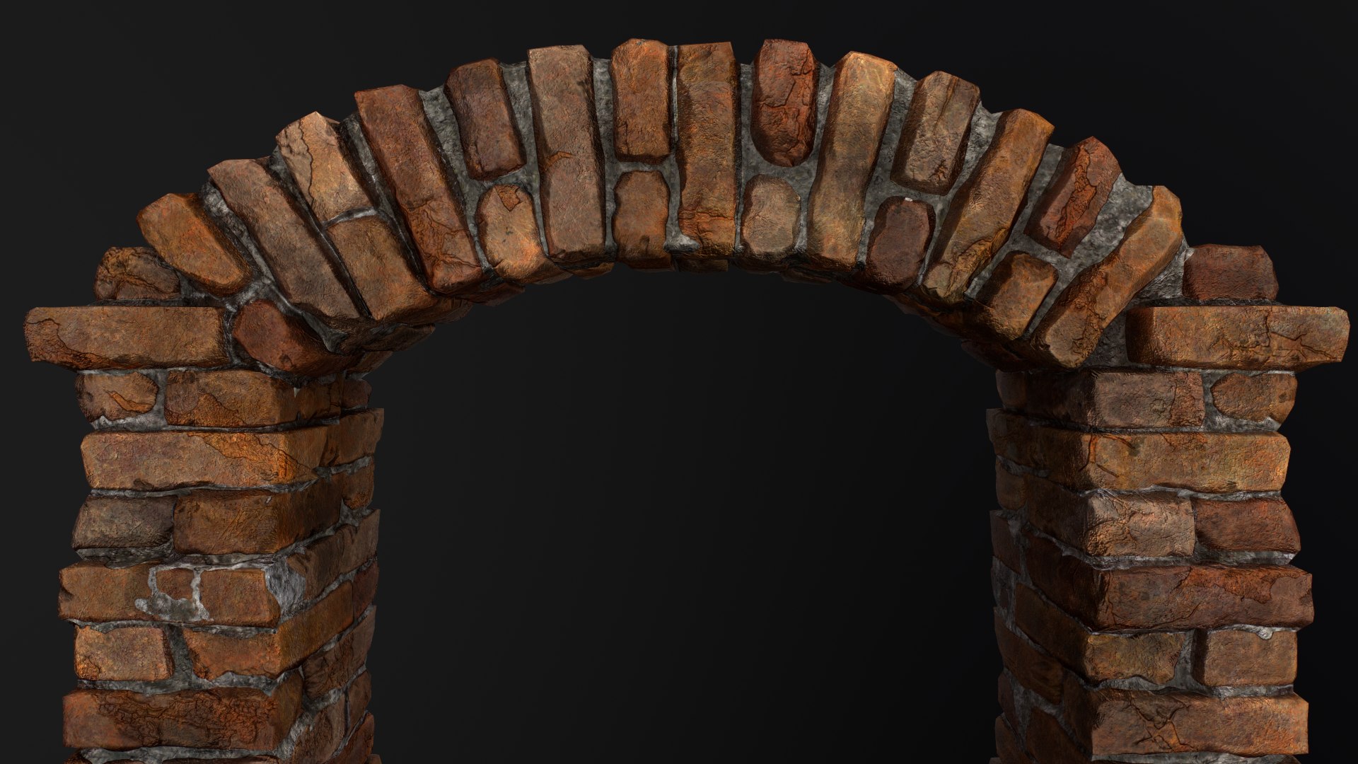 3D Old Brick Arch - TurboSquid 1573245